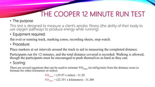 Cooper 12 minute run and walk | PPTX