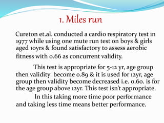 Cooper 12 minutes run walk test | PPTX