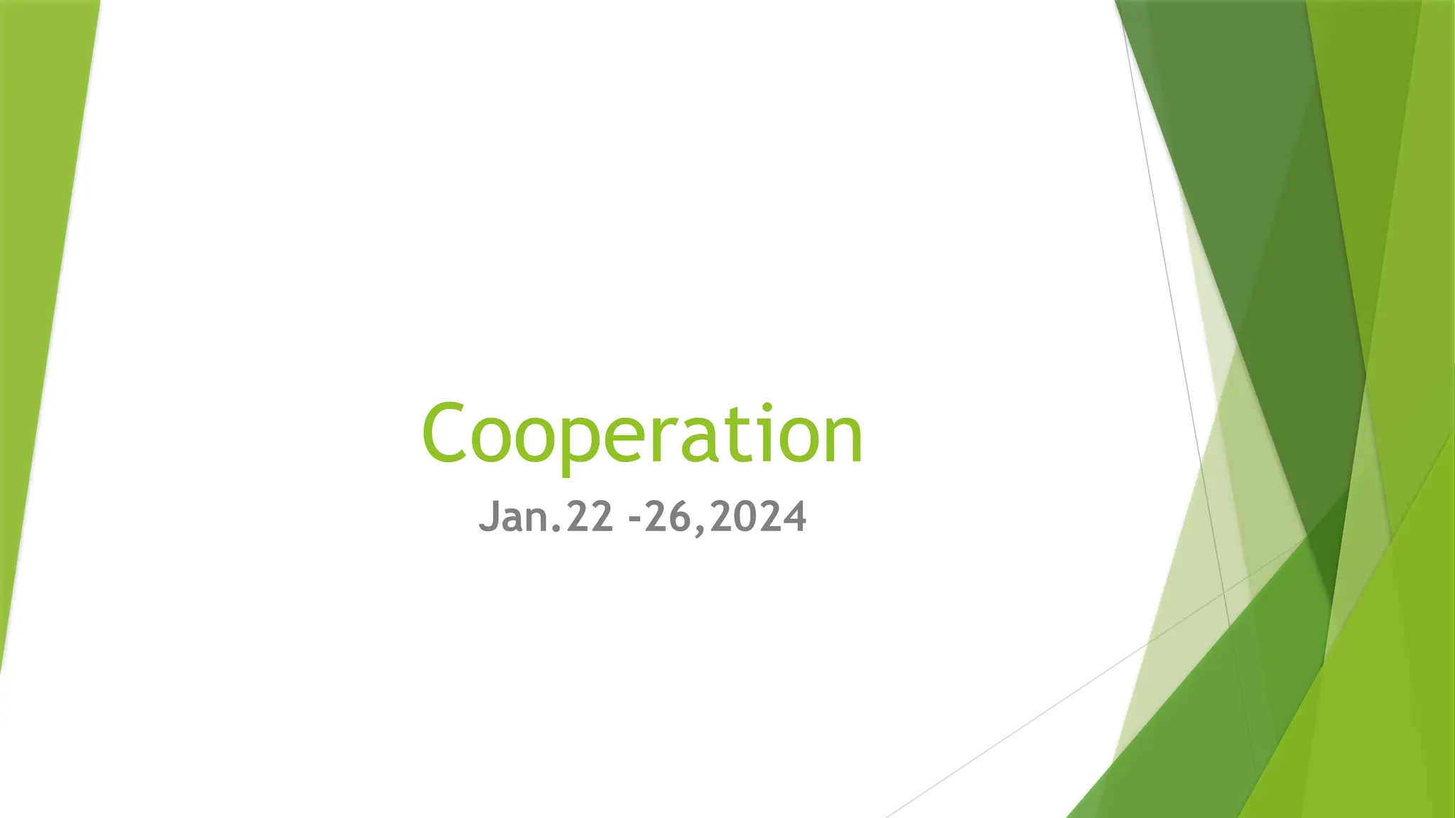What is cooperation in the Workplace Setting? | PPTX