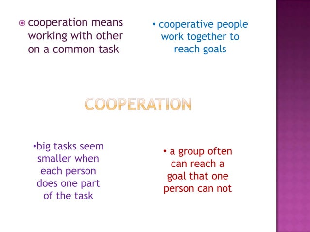 Cooperation. | PPTX