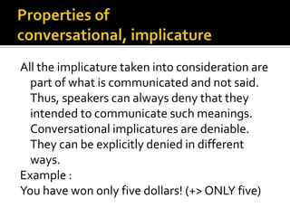 Cooperation implicature | PPTX