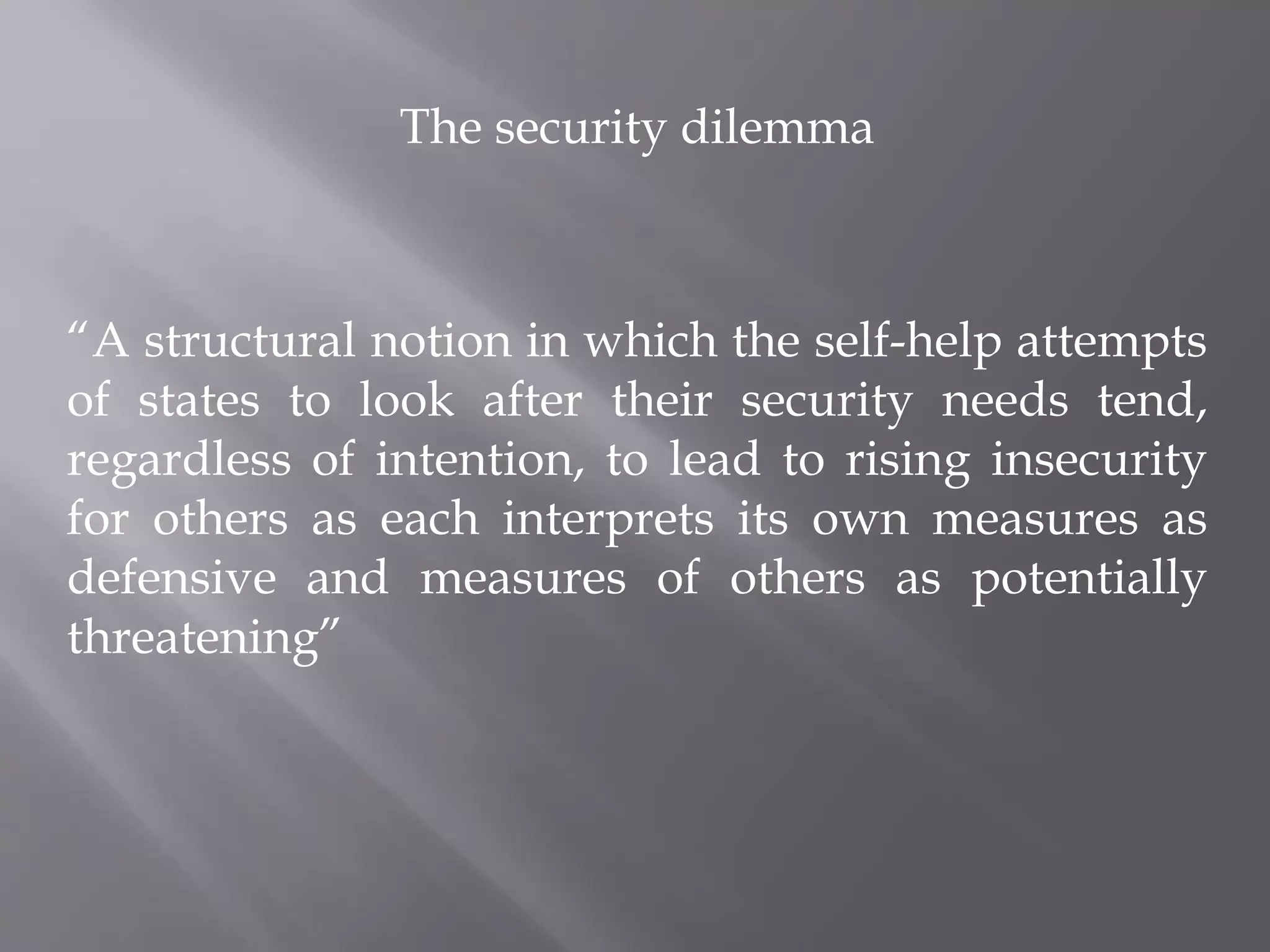 Cooperation under the security dilemma | PPTX