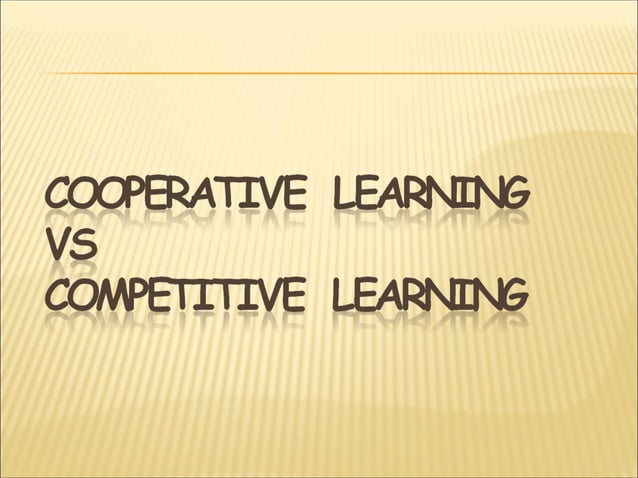 Cooperation vs Competition | PPT