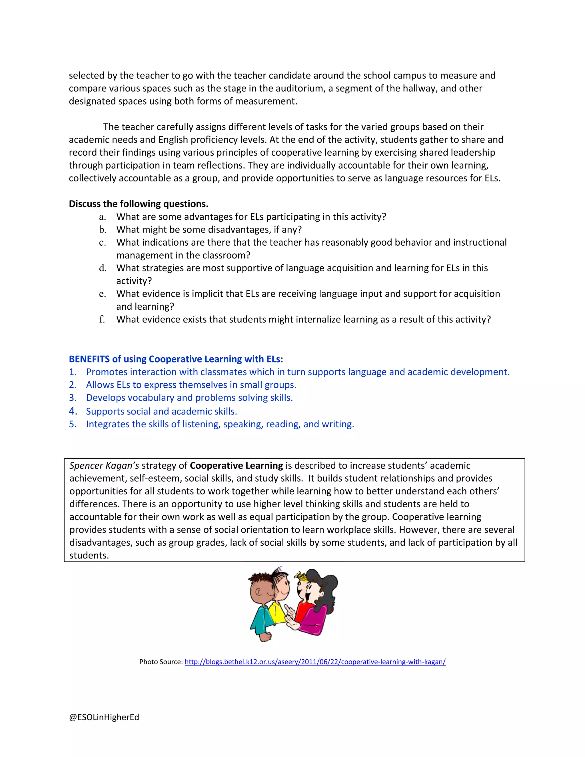 Cooperative Learning Activity | PDF