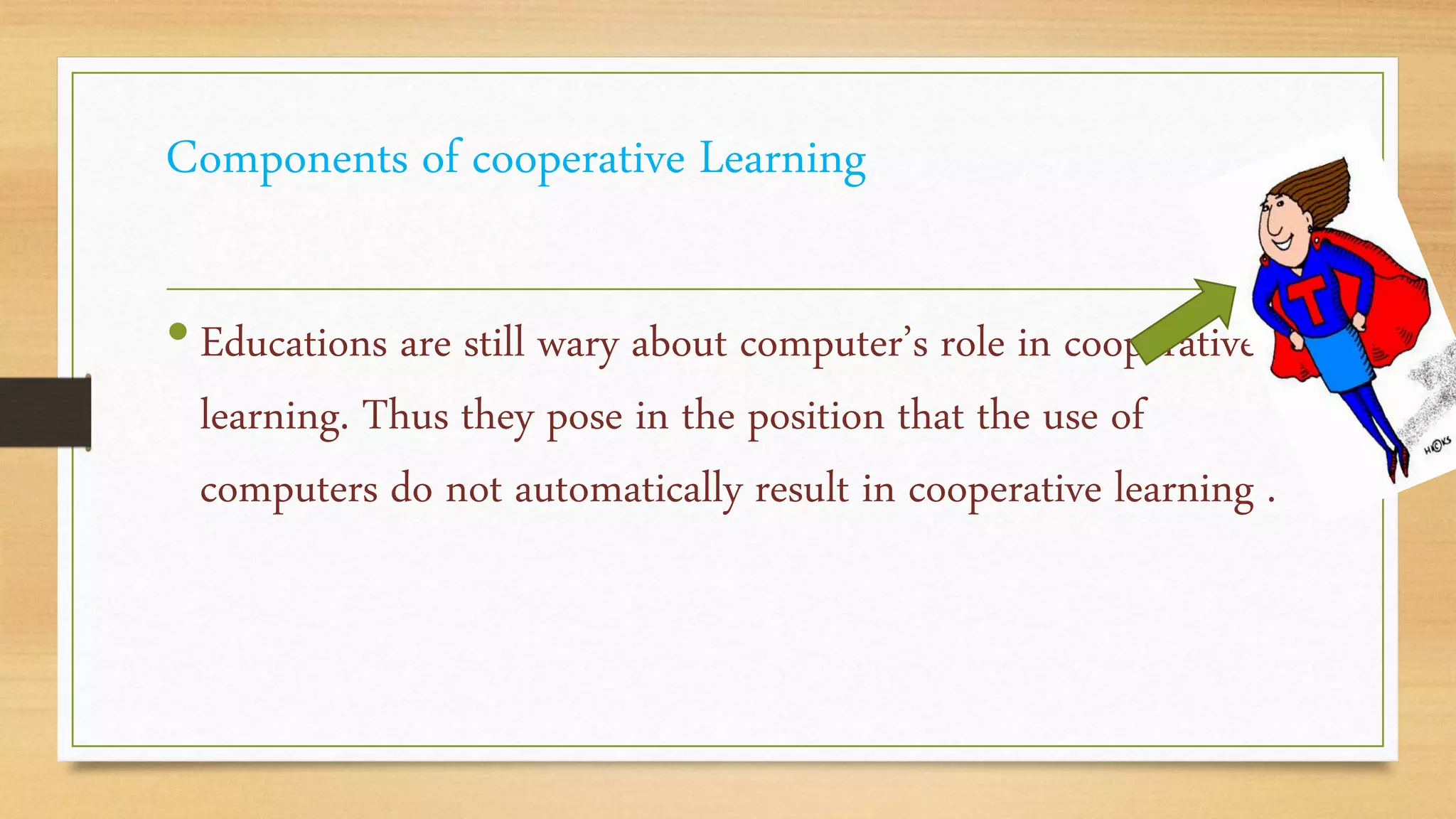 Cooperative learning with the computer | PPT