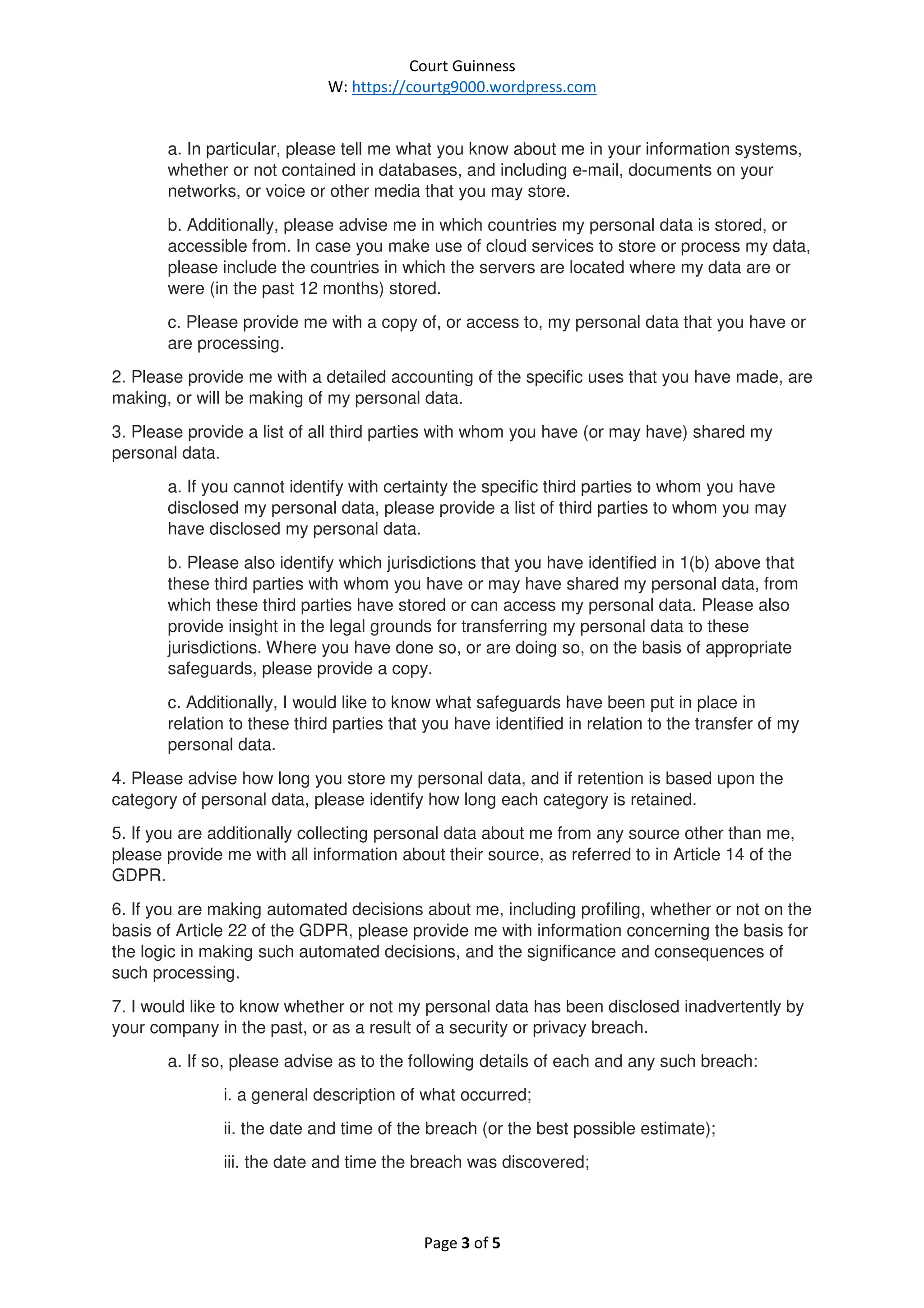 Co-Operative Bank Letter | PDF