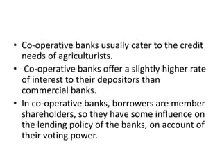 Cooperative banks and its types ,diffrences | PPT