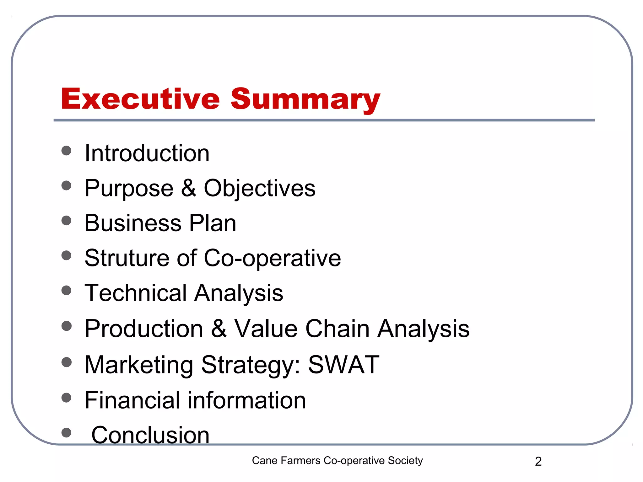 Co operative business plan group-1 | PPT | Agriculture | Industries