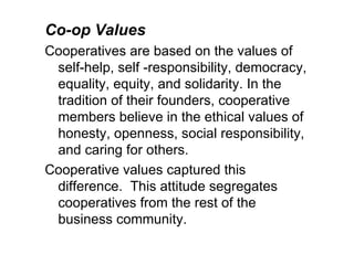 Cooperative can differentiate themselves | PPT