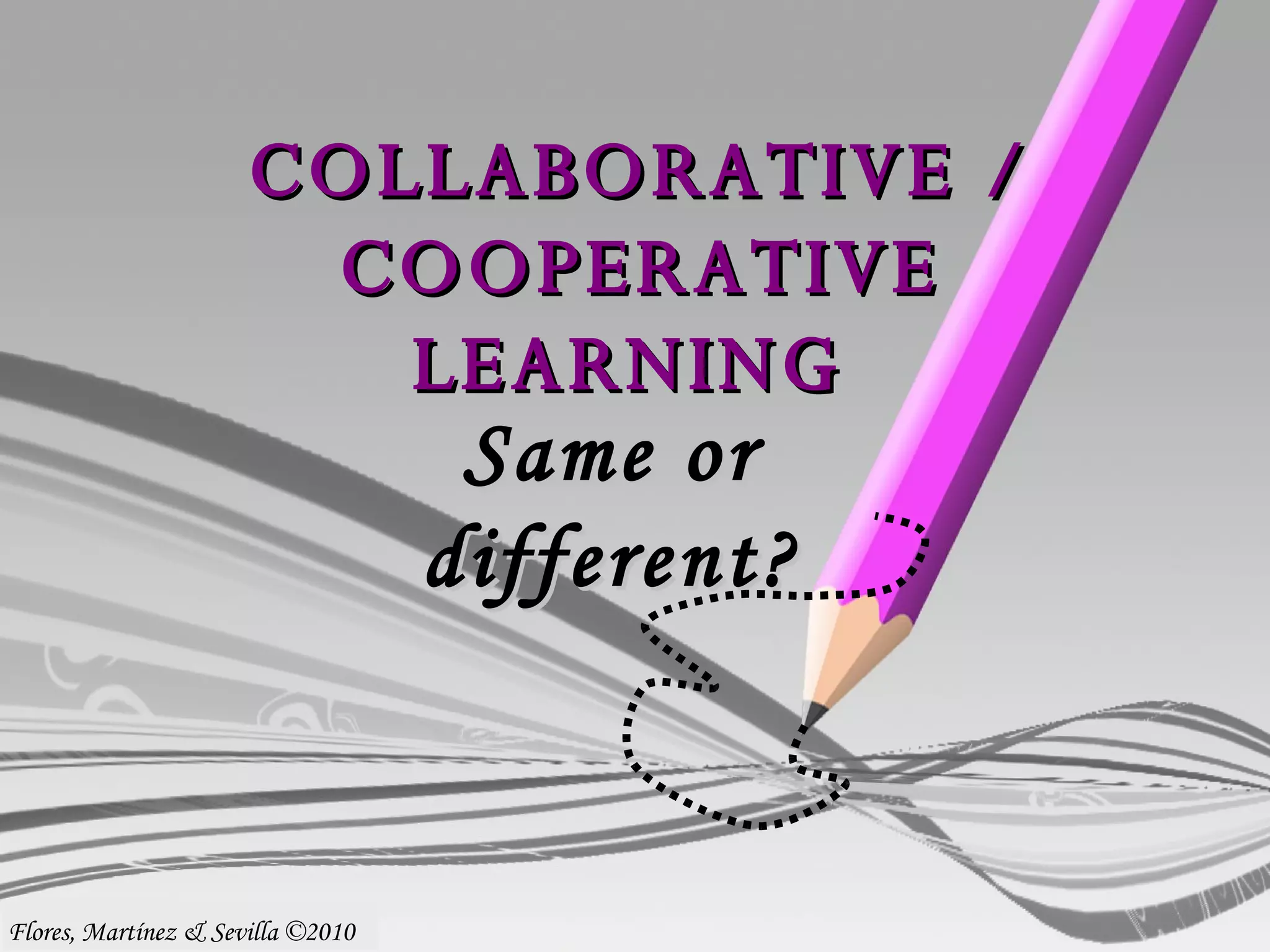 Cooperative collaborative | PPT