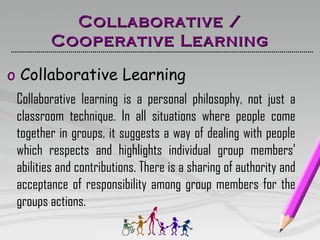 Cooperative collaborative | PPT