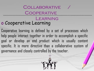 cooperativecollaborative presentation is on | PPT