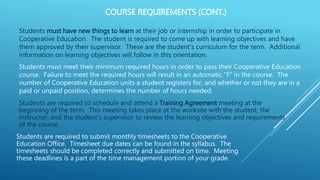 Cooperative Education Orientation | PPTX