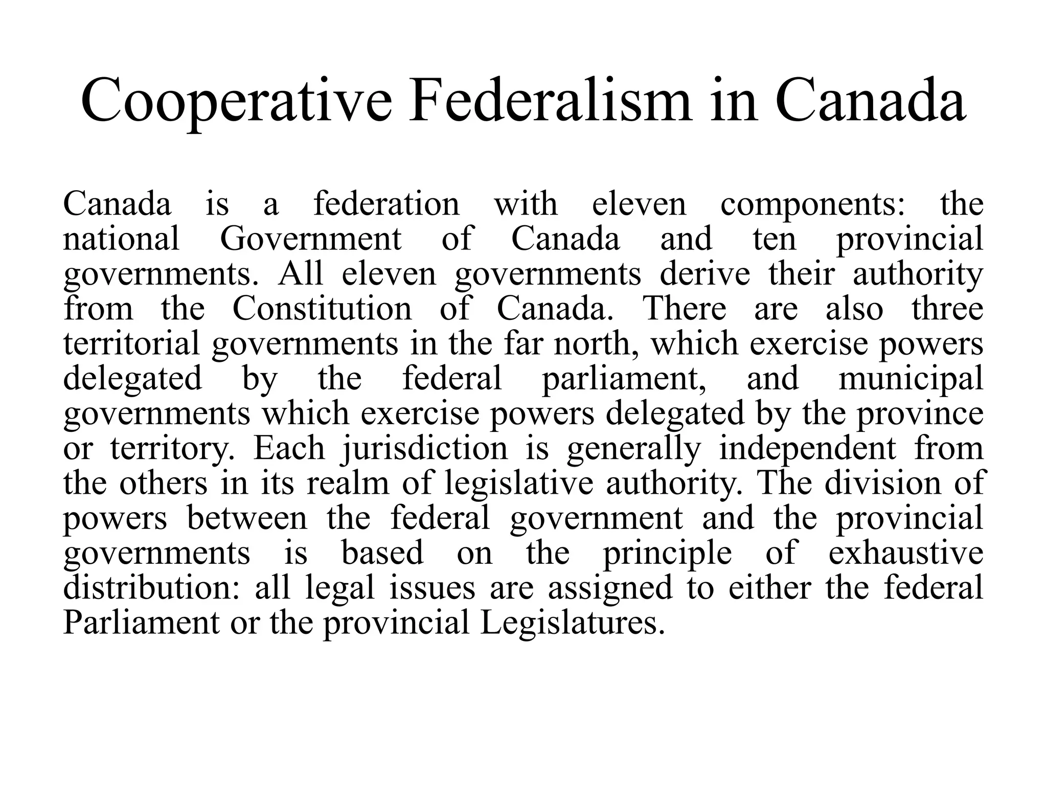 Cooperative federalism | PPTX