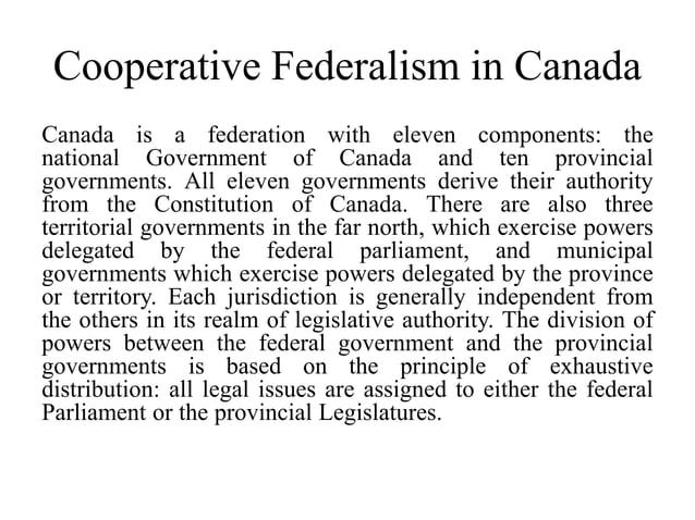 Cooperative federalism | PPTX | Civic affairs | Politics