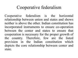 Cooperative federalism | PPTX