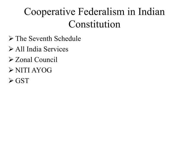 Cooperative federalism | PPTX | Civic affairs | Politics