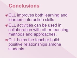 Cooperative language learning | PPTX