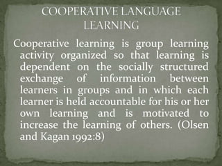 Cooperative Language Learning | PPTX
