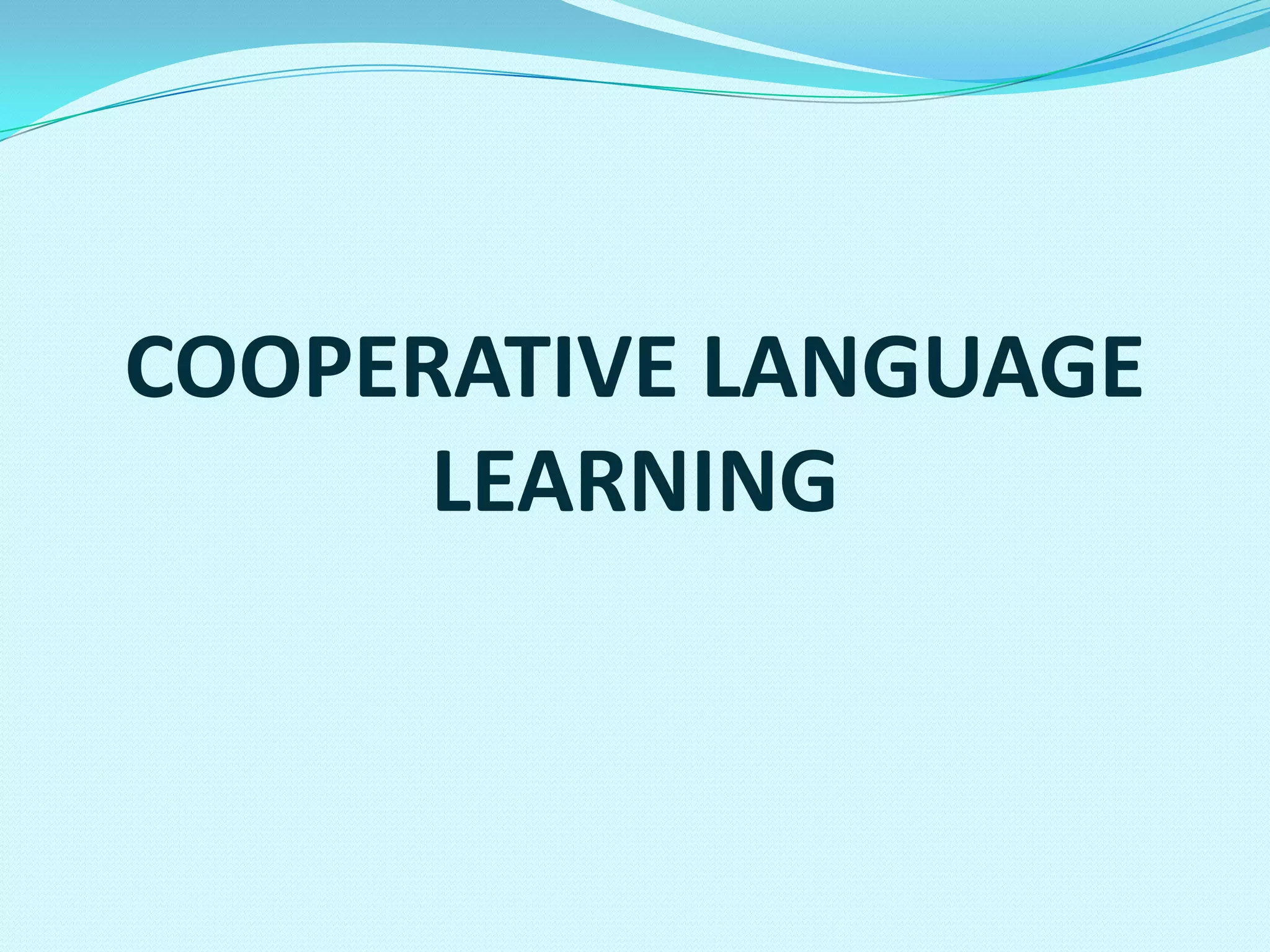 Cooperative language learning | PPT