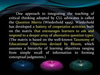 Cooperative language learning | PPTX