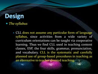 Cooperative language learning | PPTX