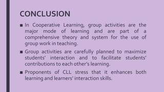 Cooperative Language Learning | PPTX | Homework and Study | Education