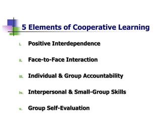 Cooperative learning | PPSX