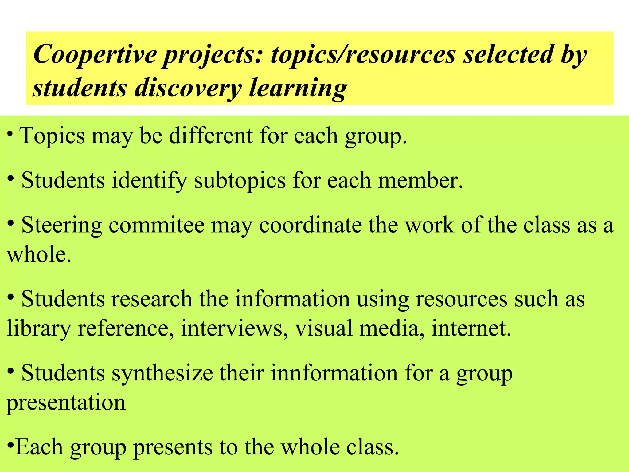 Cooperative Language Learning Approach | PPT