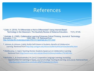 Cooperative learning | PPTX