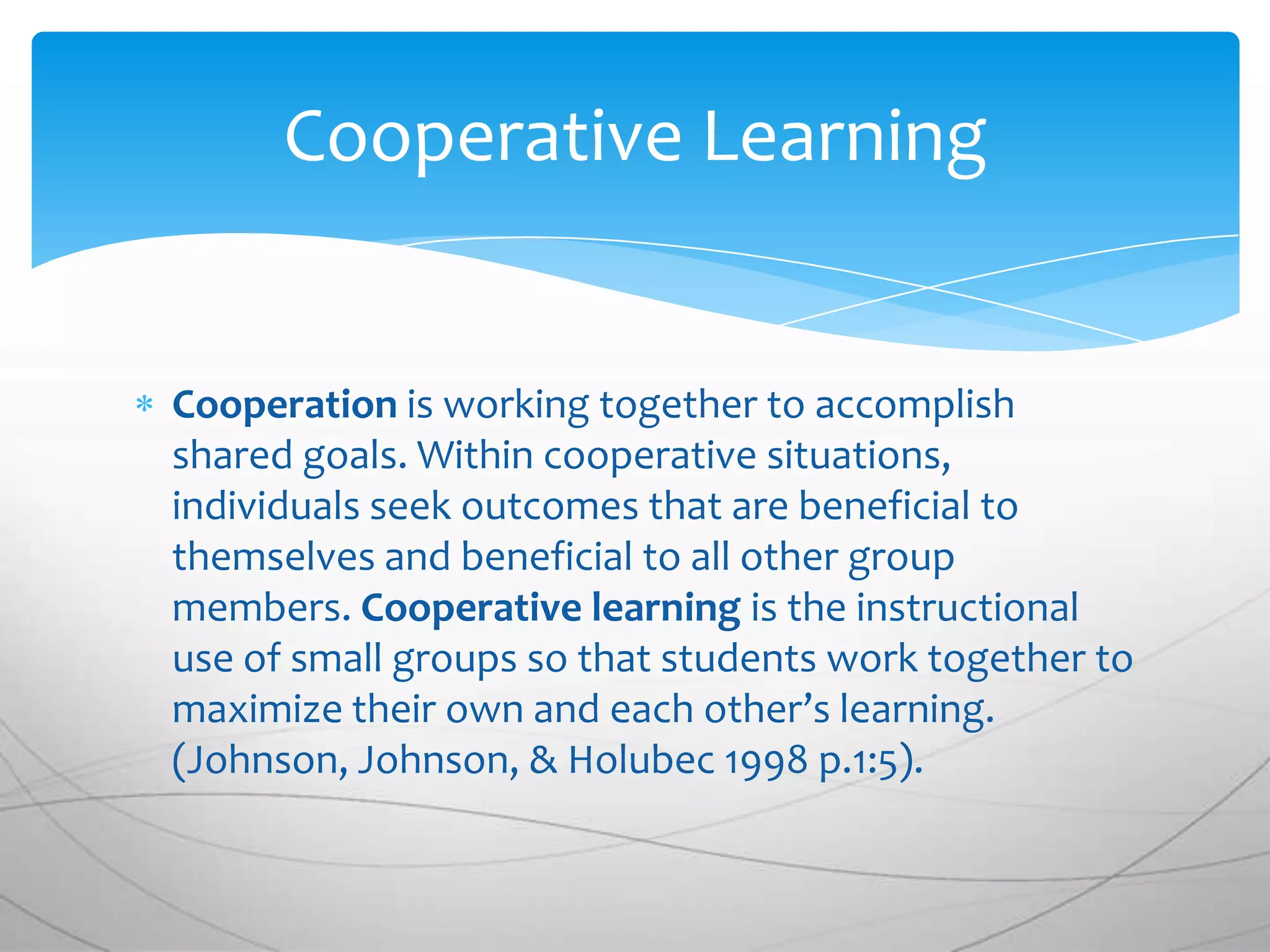 Cooperative learning | PPT