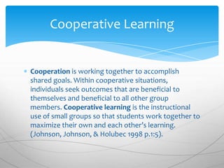 Cooperative learning | PPT