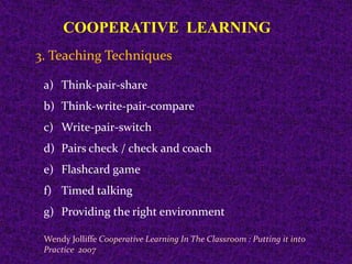 Cooperative learning | PPTX