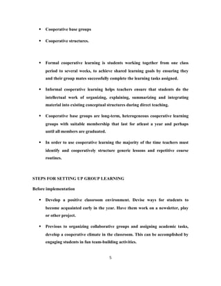 Cooperative learning | PDF