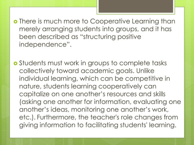 Cooperative Learning | PPTX