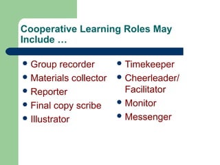 Cooperative learning | PPT