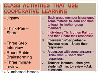 Cooperative learning | PPTX