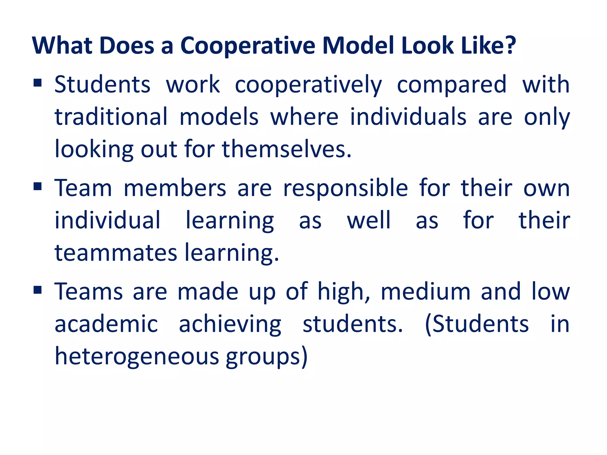 Cooperative learning | PPTX