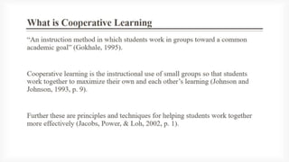 Cooperative Learning | PPT