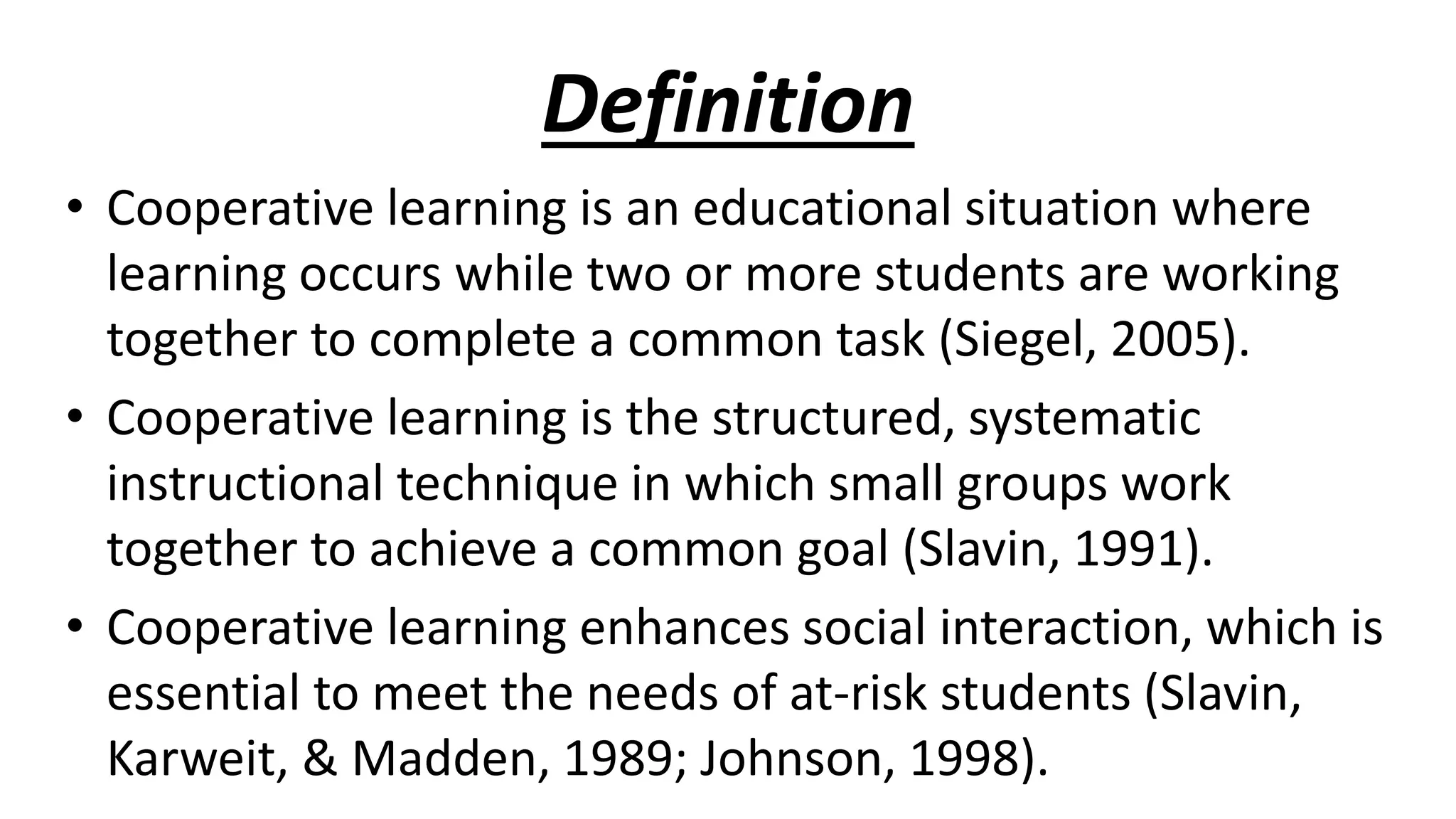Cooperative learning | PPTX