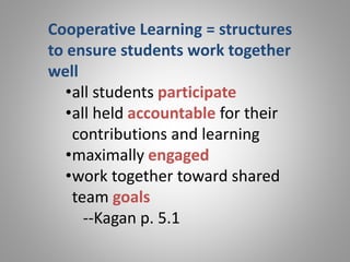 Cooperative Learning a Beginning | PPTX | Professional School ...