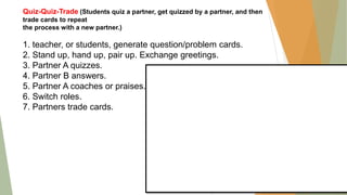 Cooperative learning and some kagan structures | PPTX