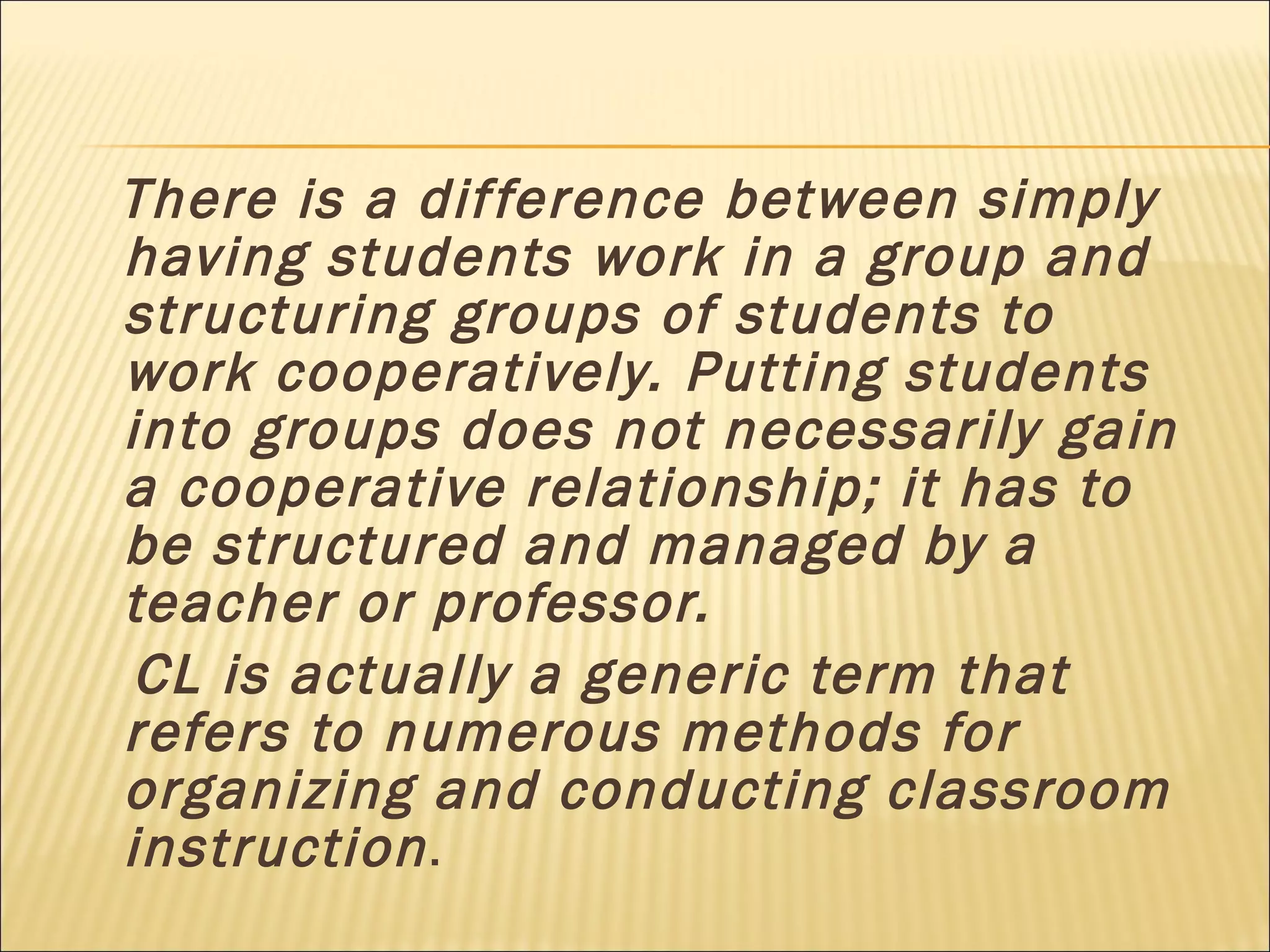 Cooperative learning | PPT