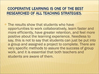 Cooperative learning | PPT