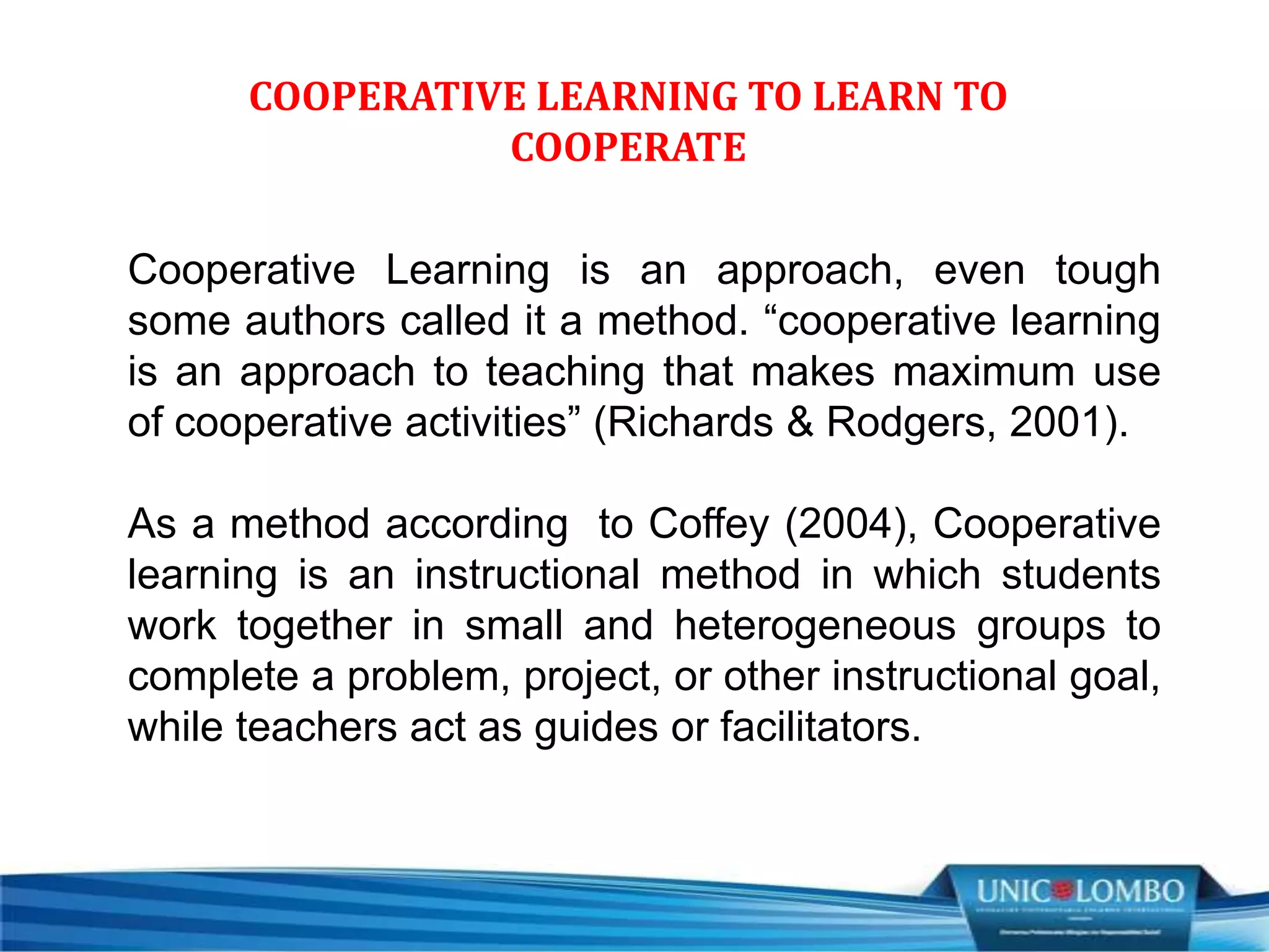 Cooperative learning diapositivas karen y heydis | PPTX | Homework and ...