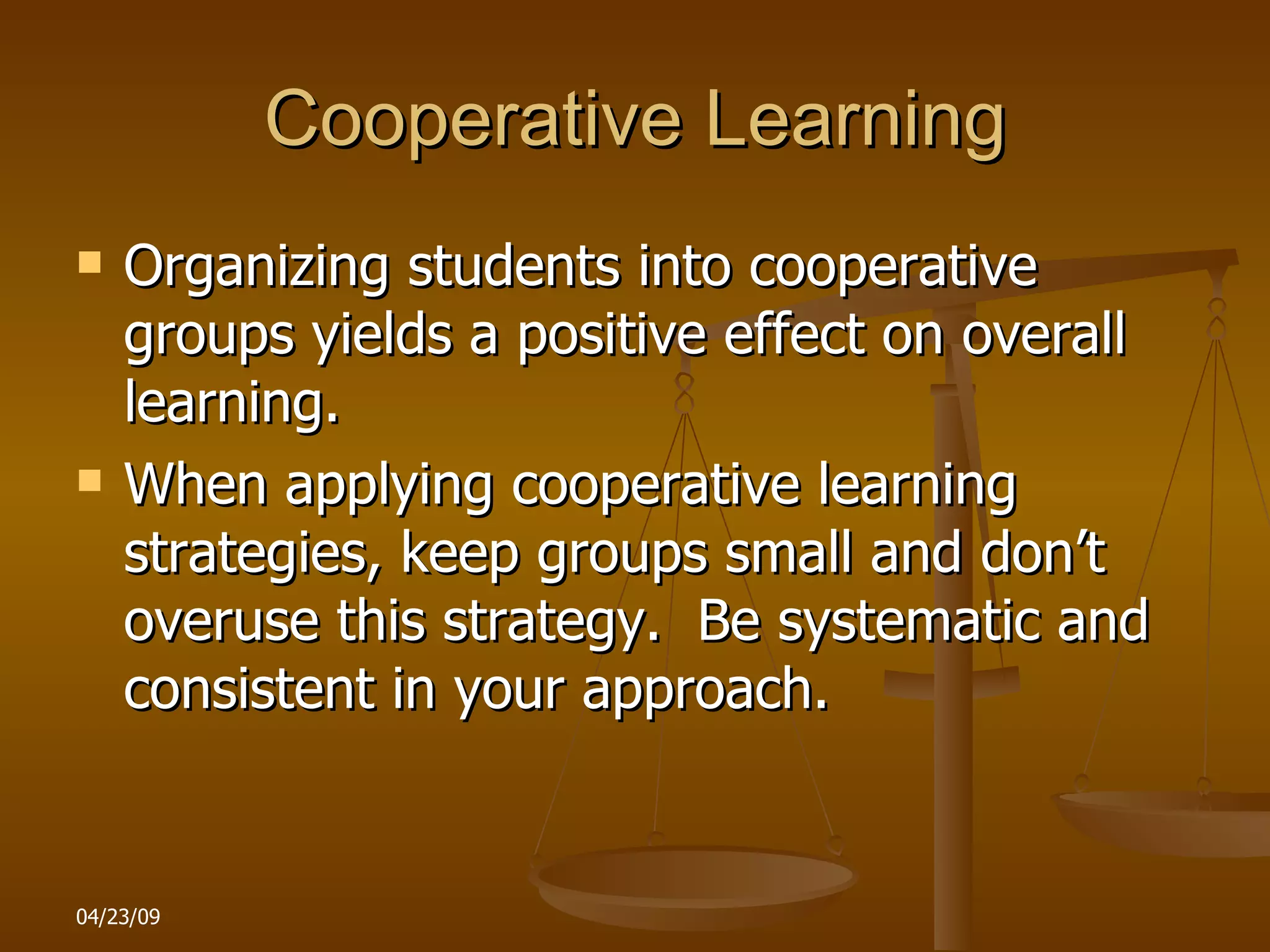 Cooperative Learning Final | PPT