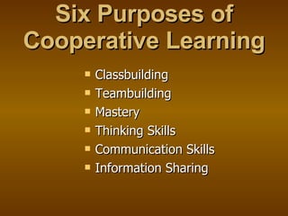 Cooperative Learning Final | PPT