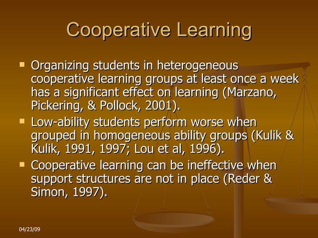 Cooperative Learning Final | PPT