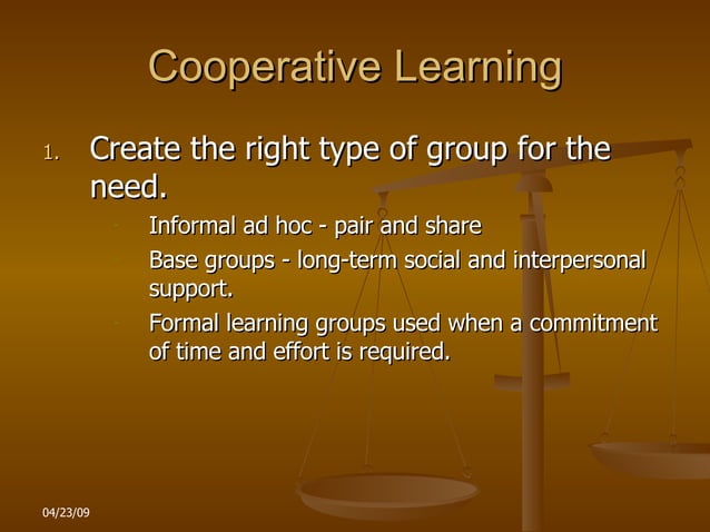 Cooperative Learning Final | PPT
