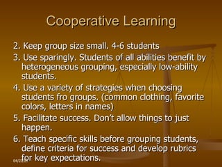Cooperative Learning Final | PPT